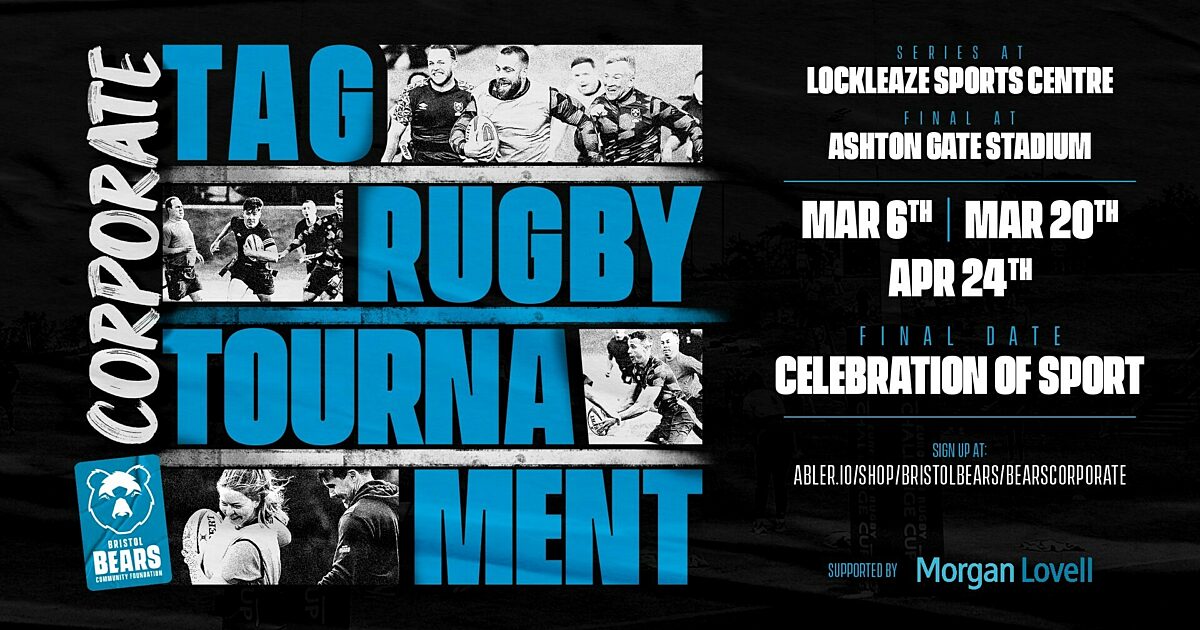 Morgan Lovell sponsors The Bristol Bears Community Foundation tag rugby ...