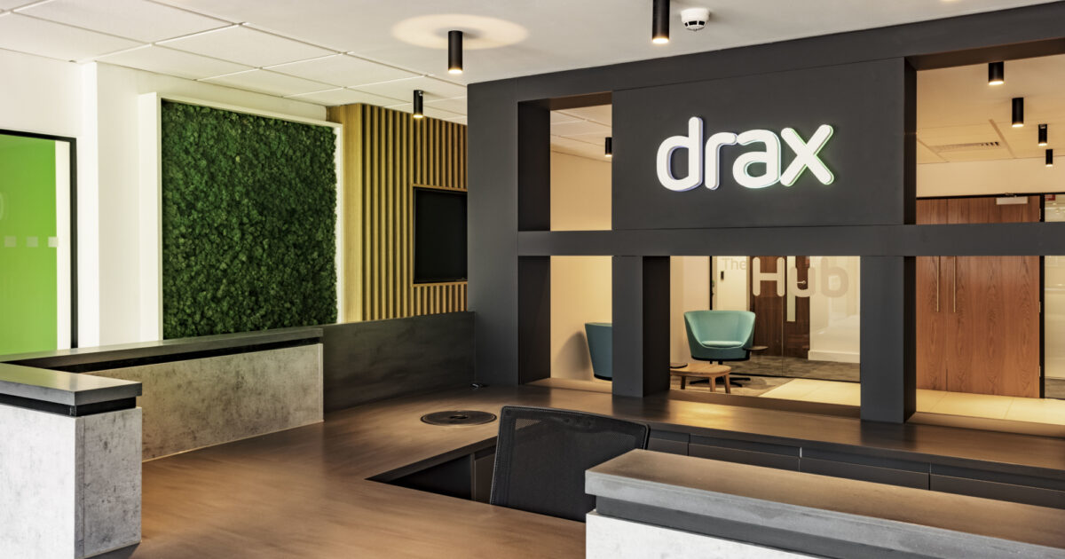 Office design and build powers Drax | Overbury